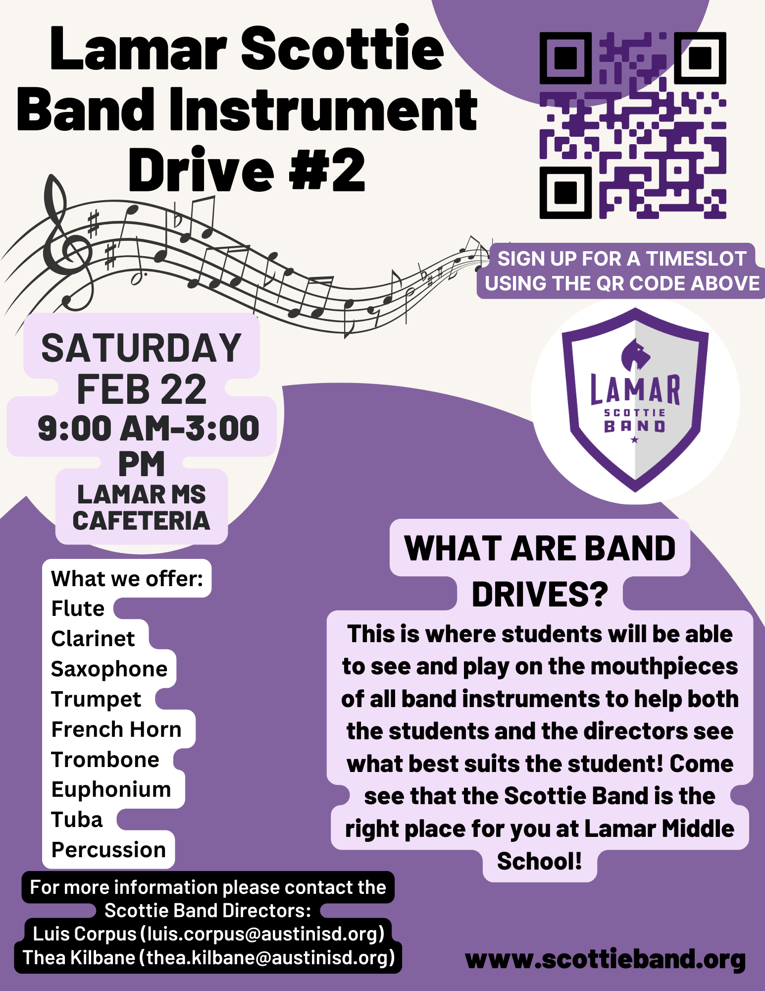 Join the Band - Lamar Scottie Band Booster